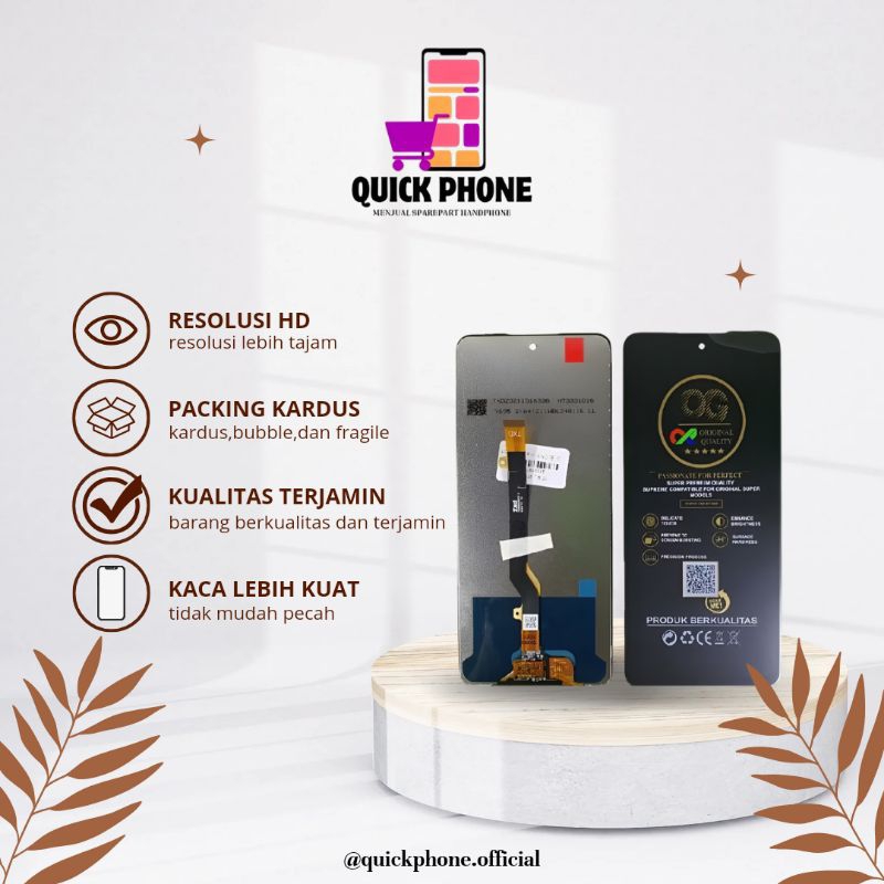 Jual LCD INFINIX NOTE 10/X693/NOTE 11 PRO/X697/NOTE 11S/X698 BLACK OG ...