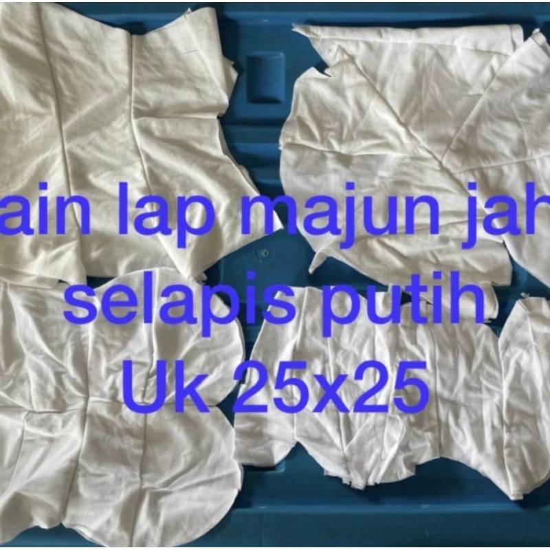 Jual Kain lap majun jahit selapis putih | Shopee Indonesia