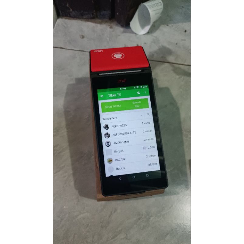 Jual mesin kasir pos android portable imin m2 202 ram 2gb | Shopee Indonesia