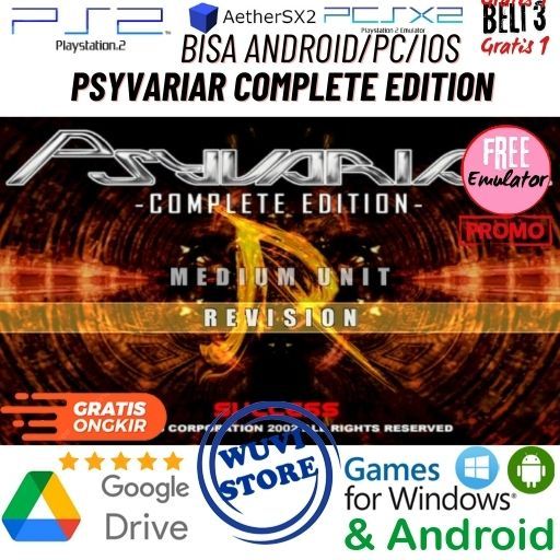 Jual PS 2 Psyvariar Complete Edition | Bisa di PC / Android / IOS Plus Emulator | Beli 3 Gratis ...