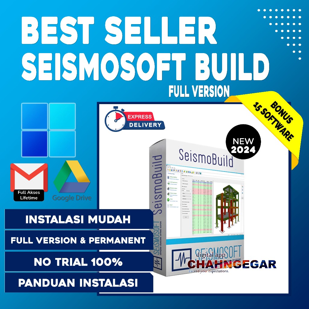 Jual SeismoSoft Seismo Build 2024 Full Software Seismic Assessment and Strengthening of ...