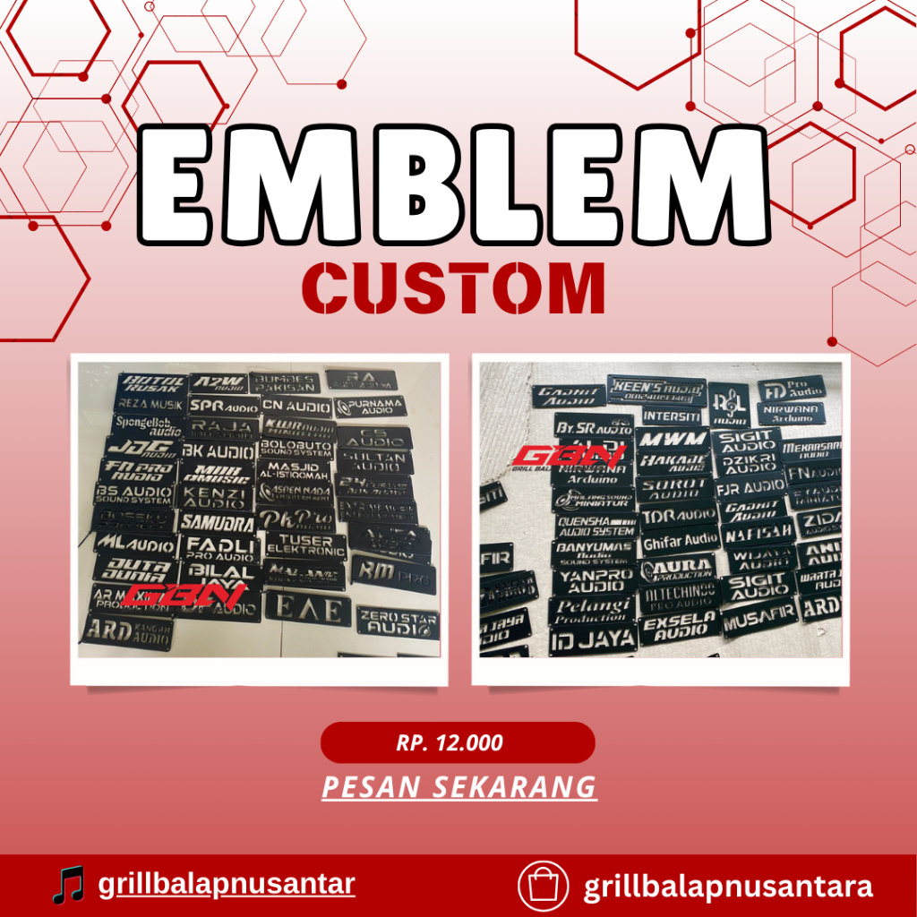 Jual emblem custom | Shopee Indonesia