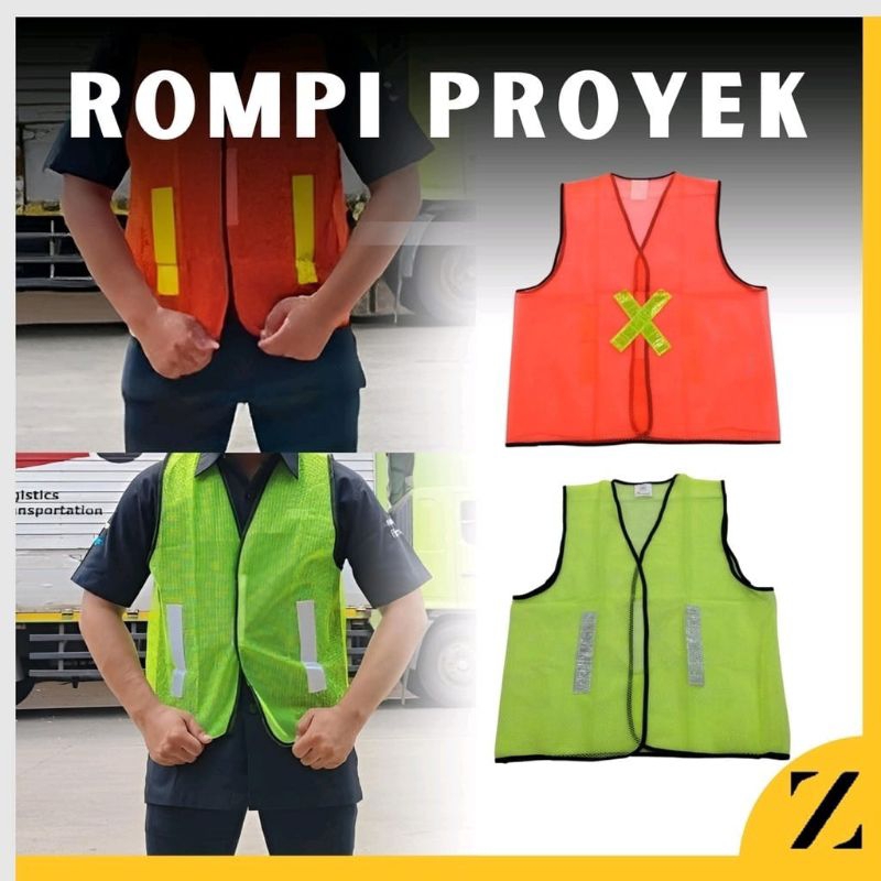 Jual Baju rompi safety/baju keselamatan rompi proyek memantul cahaya ...