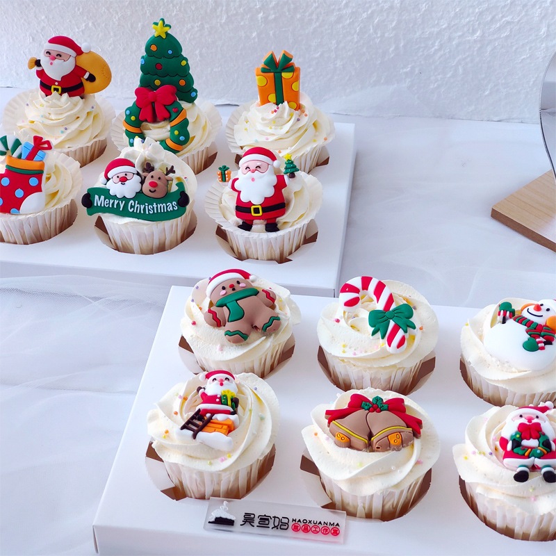 Jual Topper Cake Dekorasi Kue Natal & Tahun Baru Edisi Merry Christmas ...