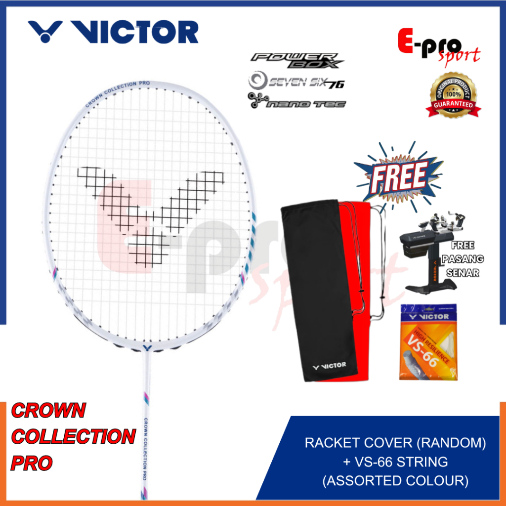 Jual Raket Badminton Victor Crown Collection Pro A CC Pro CCP Putih ...