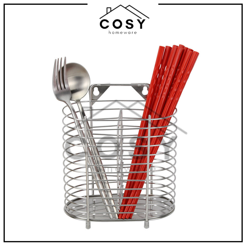 Jual COSY Tempat Rak Sendok Garpu Sumpit Bahan Stainless Kualitas ...