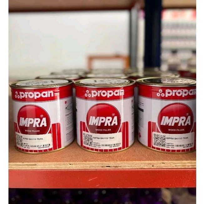 Jual Impra Wood Filler SH-113 Teak 1 Kg // Impra Dempul Kayu Warna Teak ...