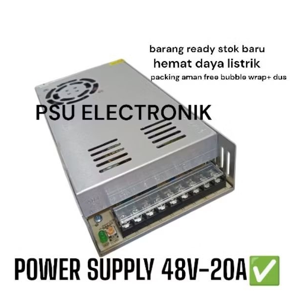 Jual Switching Adaptor Power Suplay PSU 48V 20A High Quality 48 volt 20 ...