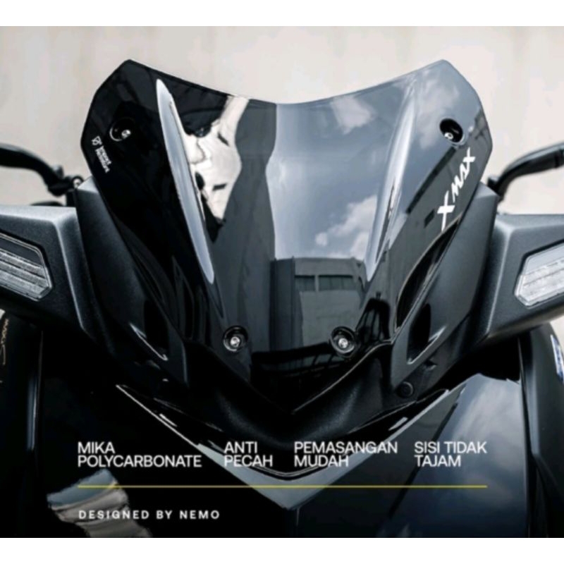 Jual windshield Yamaha XMAX NEW2023-2024 nemo tipe sporty original nemo ...