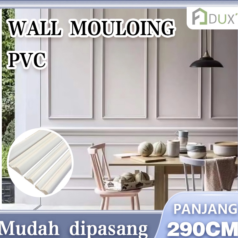 Jual DUX Wall Moulding LAIV PVC Putih List Dinding Lis ProfilWall ...