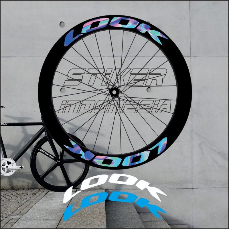Jual stiker velg sticker rims fixie roadbike 700c LOOK | Shopee Indonesia