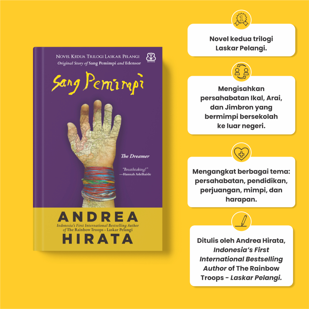 Jual [Mizan Jakarta] Sang Pemimpi Original Story - Andrea Hirata ...