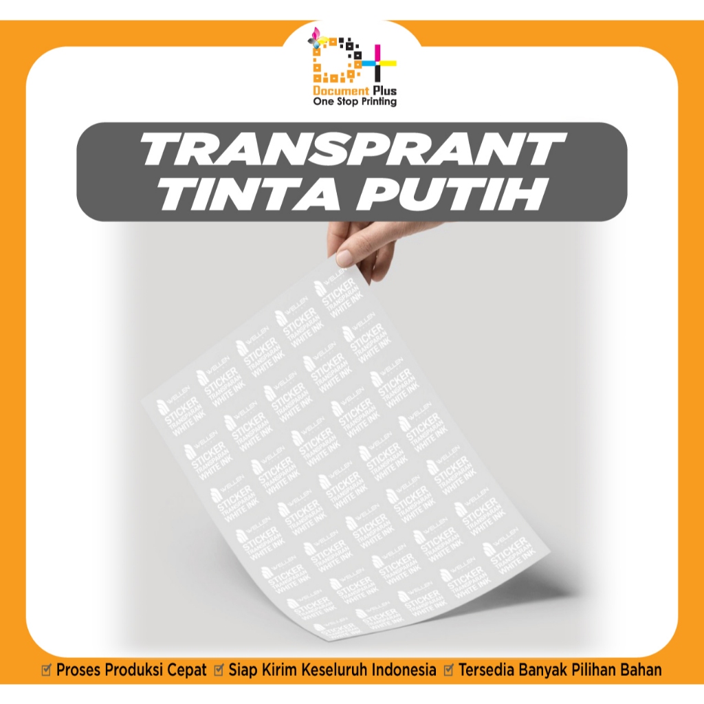 Jual Cetak Sticker Transparant A3+ Print Stiker Label Kemasan ...
