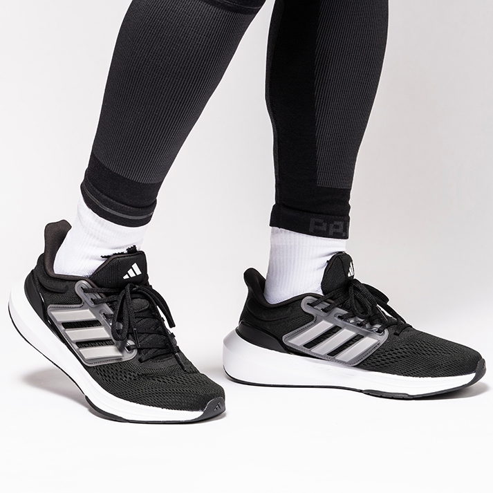 Jual Sepatu Running Adidas UltraBounce WIDE Black White Original ...