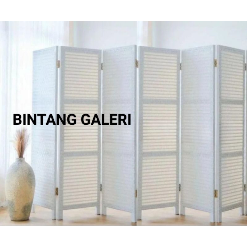 Jual 6 PINTU Sketsel Pembatas Ruangan Rotan Sintetis Minimalis Sekat ...