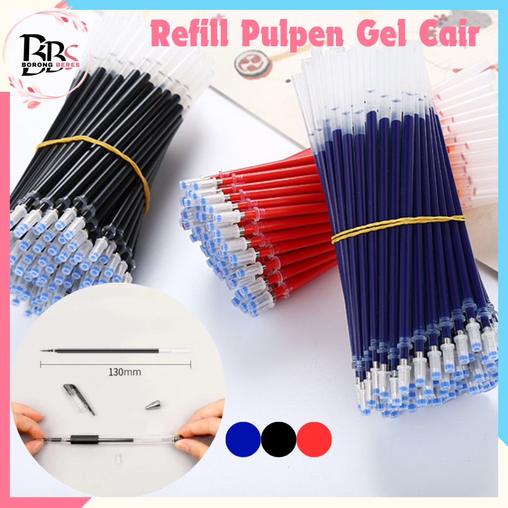 Jual BORES Refill Tinta Pulpen Gel Isi 5Pcs Tinta Pena cair Isi Ulang 0 ...