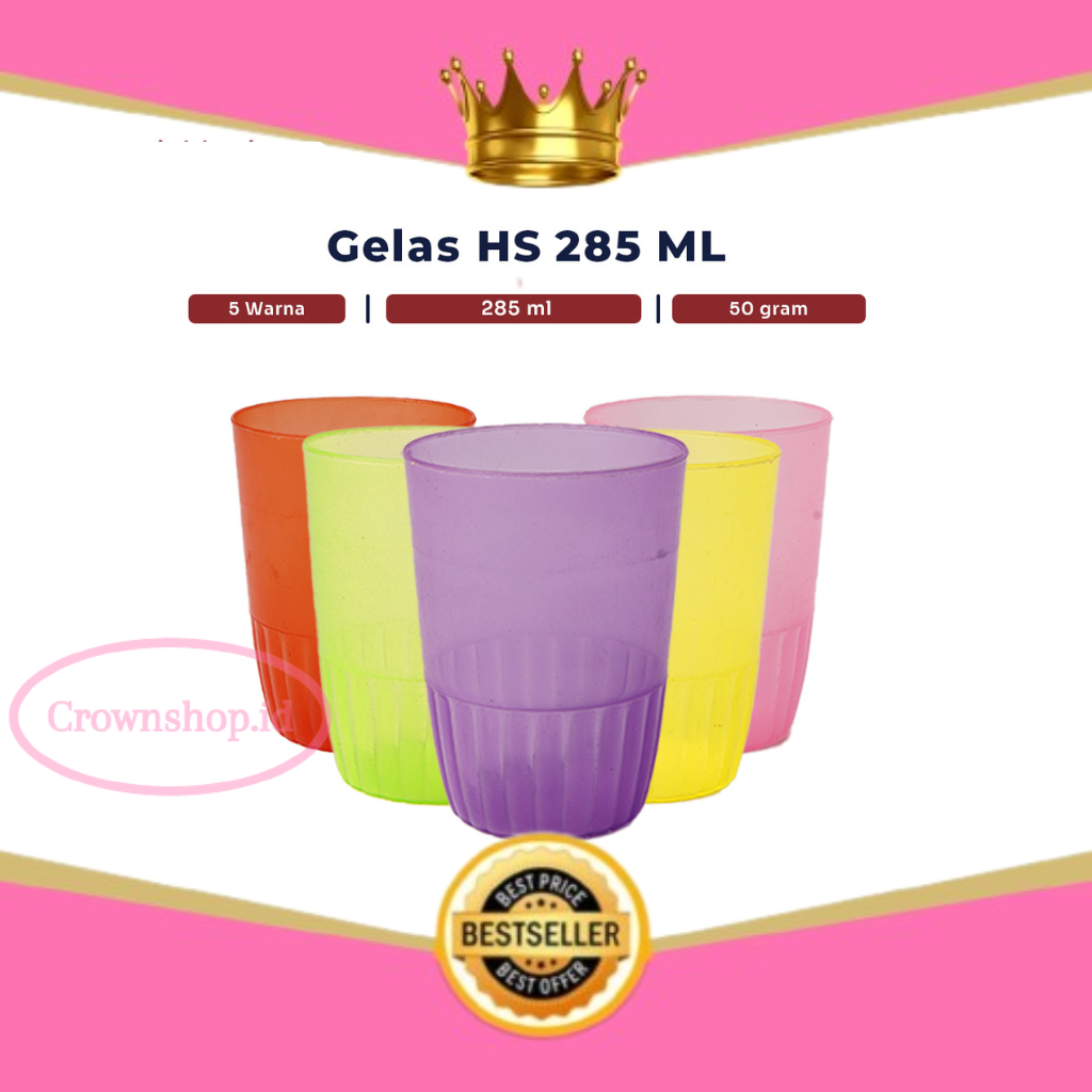 Jual Gelas HS 285 ML Ori Gelas Kopi Gelas Teh,Gelas Serbaguna Untuk ...