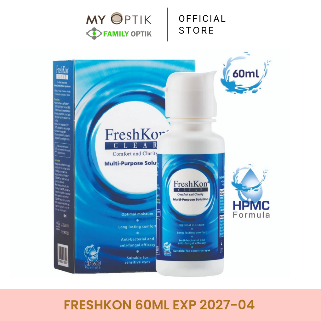 Jual Freshkon 60ml Multi Purpose Solution Air Softlens | Shopee Indonesia