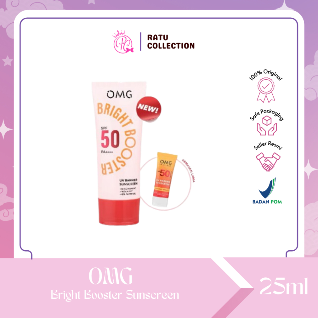 Jual OMG Oh My Glow UV Barrier Sunscreen SPF 50 PA++++ 25ml | Sunscreen Wajah | Shopee Indonesia