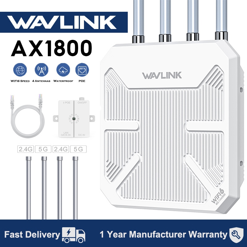 Jual WAVLINK AX1800 Wireless Router Outdoor Access Point Repeater Wifi ...