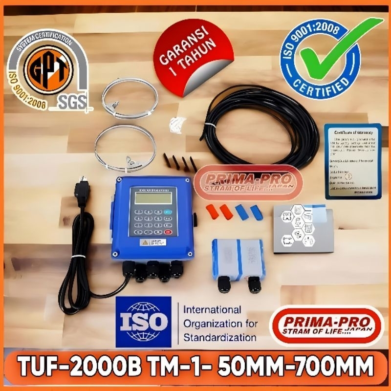 Jual Flow Meter Ultrasonic TUF2000B TM1 50-700MM Ultrasonic Liquid ...