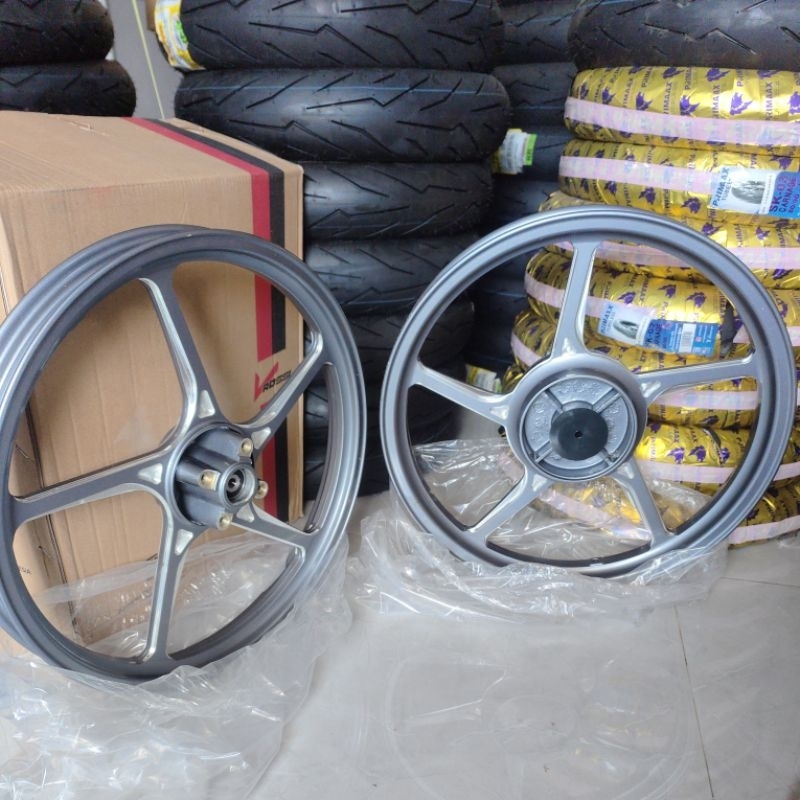 Jual velg vrossi v rossi prime abu abu crome 1.60 1.85 17 f1zr jupiter ...