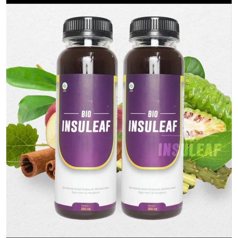 Jual BIO INSULEAF OBAT HERBAL ORIGINAL 2 BOTOL KEMASAN 250ML | Shopee ...
