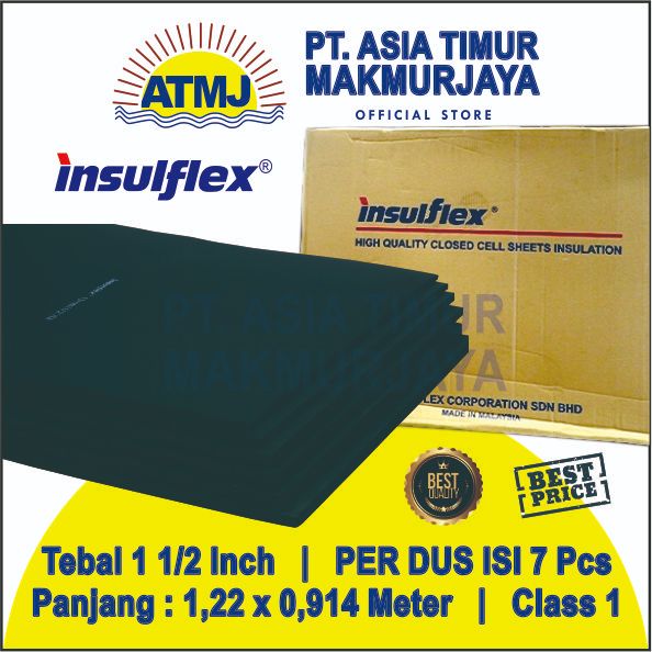 Jual Insulflex Lembar Tebal 1 1/2 Inch Per Dus Isi 7 Lembar Ukuran 1,22 ...