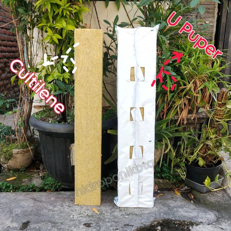 Jual Rockwool Hidroponik 1 Slab (100 cm) - Rockwool Cultilene ...