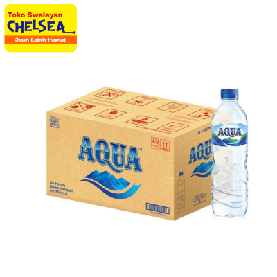 Jual Aqua botol 600ml dus/ aqua 600ml air mineral dalam kemasan botol ...