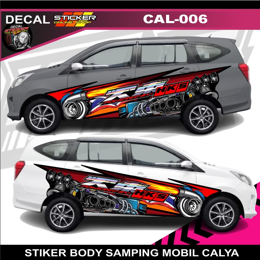 Jual sticker body samping mobil calya limited edition | Shopee Indonesia