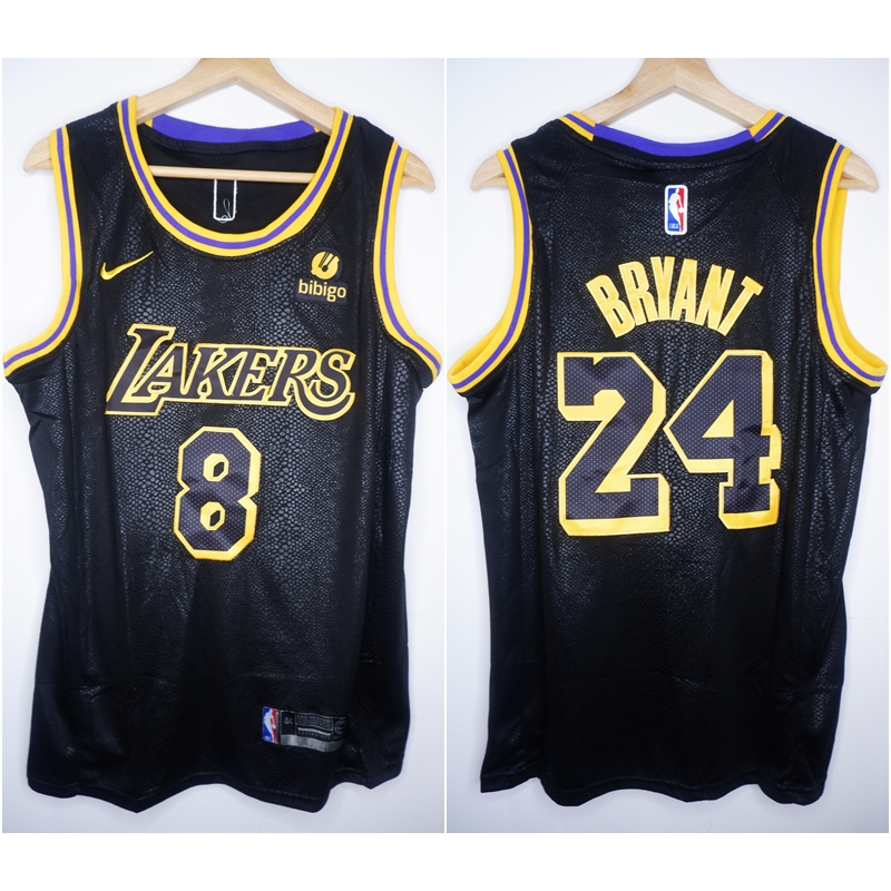Jual JERSEY BASKET SPECIAL LAKERS 8/24 KOBE BRYANT BLACK MAMBA EDITION ...