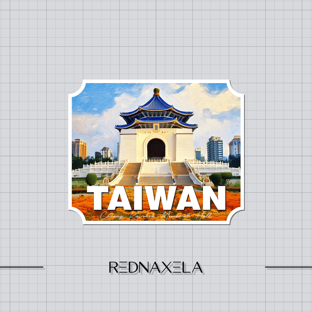 Jual Stiker Vinyl Country Taiwan Stiker Koper Outdoor Travel Sticker ...