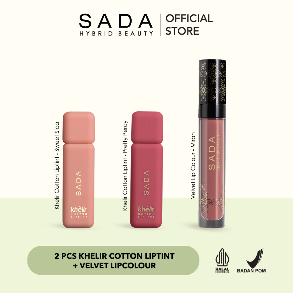 Jual [Exclusive Combo 10.10] SADA Khelir Cotton Liptint (Sweet Sica ...