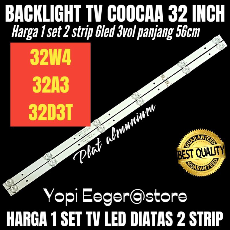 Jual BACKLIGHT TV LED COOCAA 32 INCH 32W4-32A4-32D3T BACKLIGHT TV COOCAA 32 INCH | Shopee Indonesia