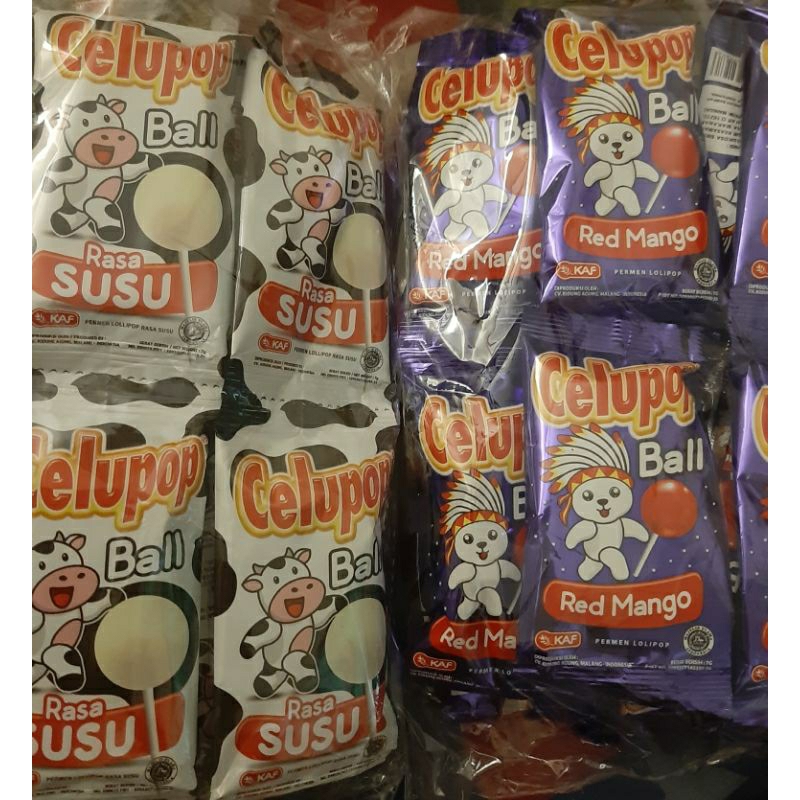 Jual permen lolipop rasa susu, permen CELUPOP ball berbagai rasa ...