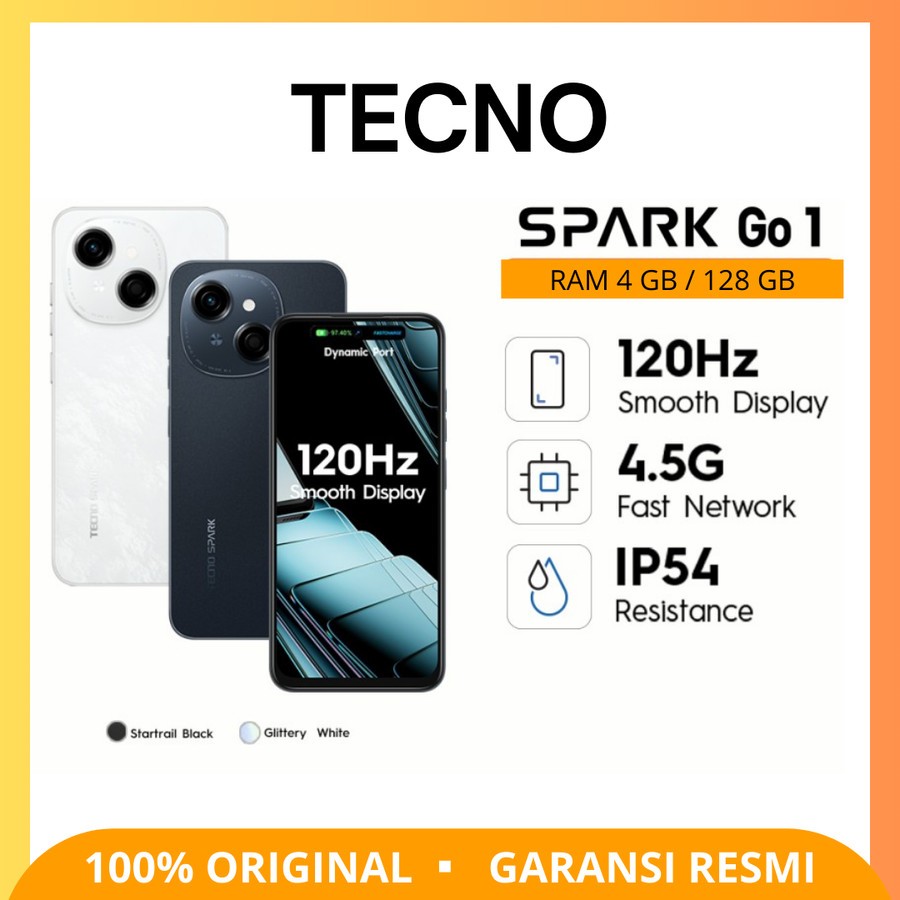 Jual TECNO SPARK Go 1 [4/128GB] Garansi Resmi | Shopee Indonesia