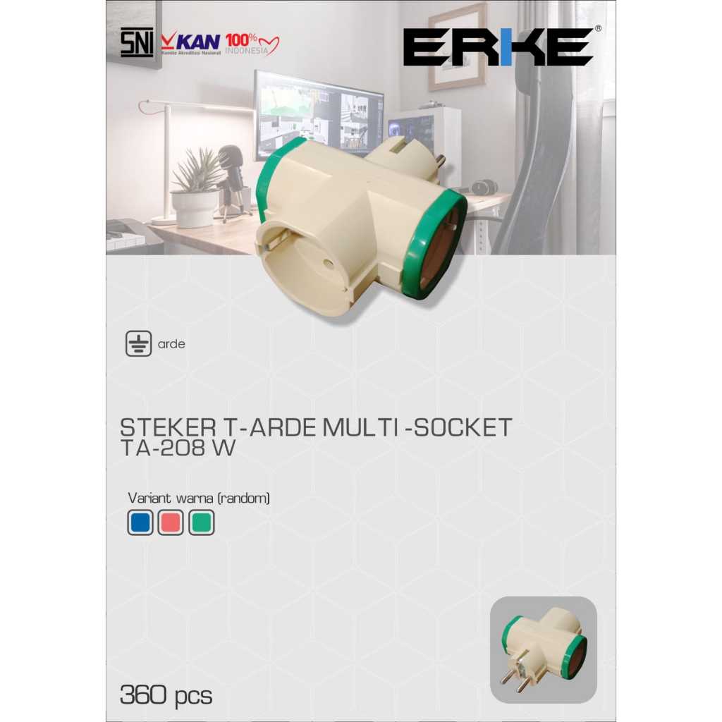 Jual Stop Kontak T Arde 3 Cabang Erke Super Ekonomis Tusuk Kontak 3 ...