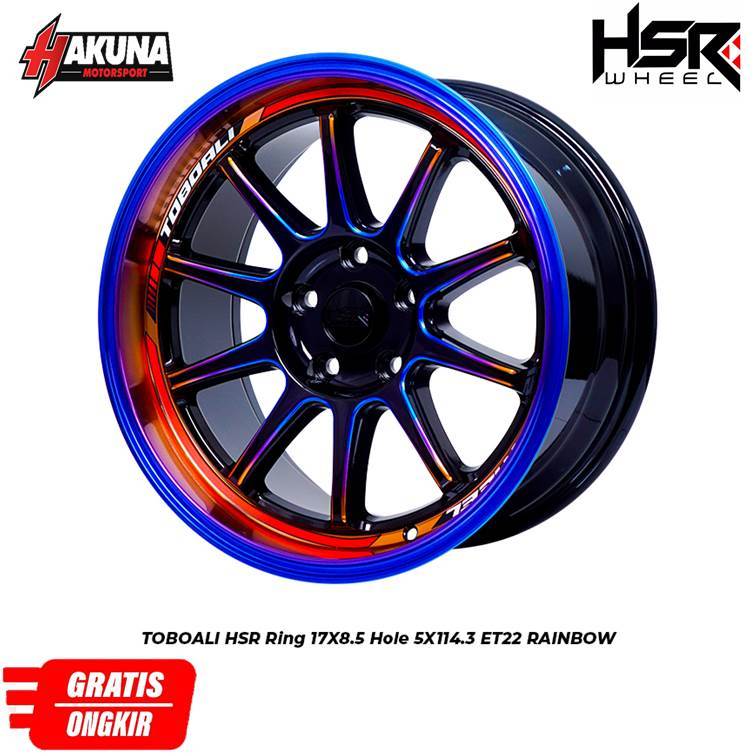 Jual VELG MOBIL RACING R17 HSR TOBOALI COCOK UNTUK XPANDER,INNOVA,HRV,JUKE,OUTLANDER,BRV,CX5 DLL ...