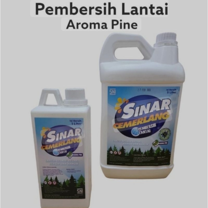 Jual Sabun pembersih lantai sinar cemerlang kemasan 1 liter dan 5 liter ...