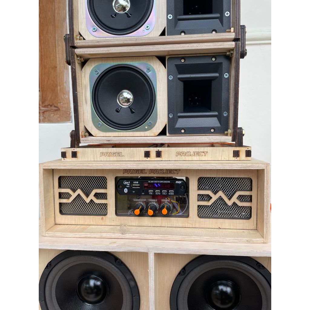 Jual Paket Sound Miniatur Siap Bunyi Array 4 Inch Sub CBS 6 Inch Full ...