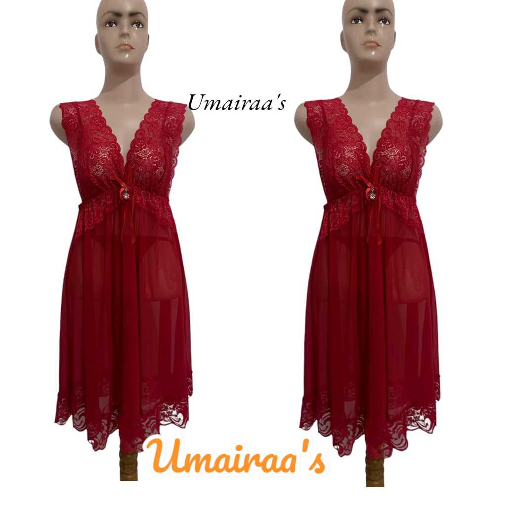 Jual Lingerie Baju Dinas Malam Women Dewasa Jumbo Hot Sexy Transparan ...