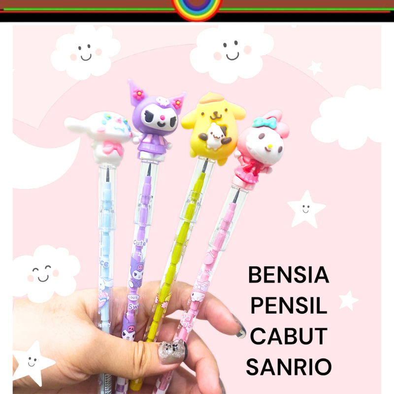 Jual BENSIA PENSIL CABUT SANRIO | KUROMI | CINAMORROL | MELODY ...