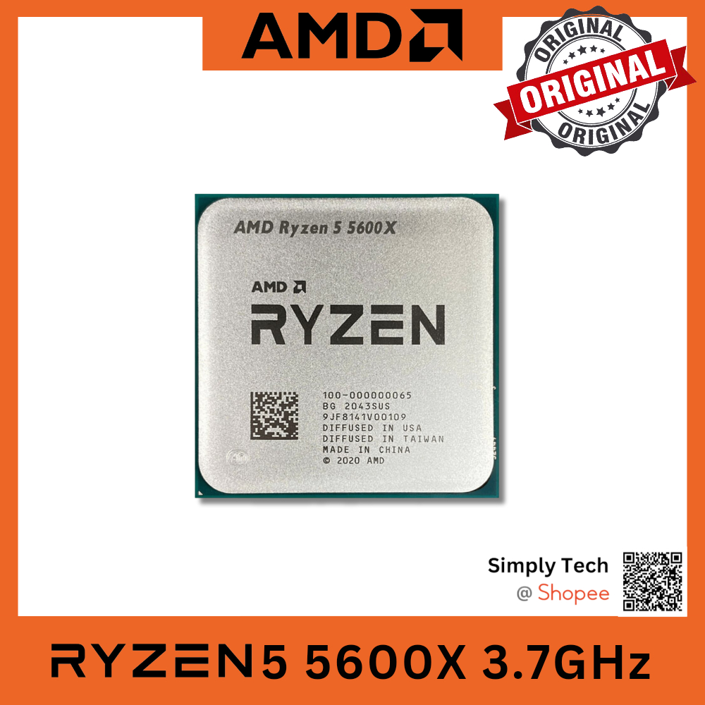 Jual Processor AMD Ryzen 5 5600X 3.7GHz Tray 6 Core 12 Thread Baru ...