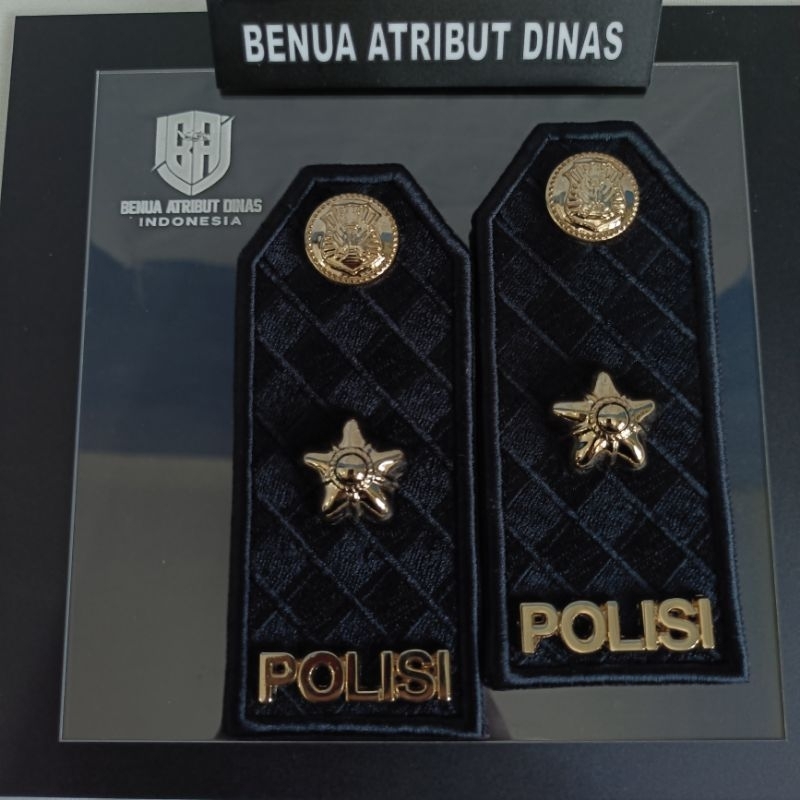 Jual Tanda Pangkat Pdu Polisi Kompol/AKBP/Kombes Kain Bordir | Shopee ...