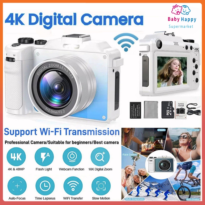 Jual 64GB 18X 64MP Kamera Digital layar 3 inci 5K Vlogging Dengan ...