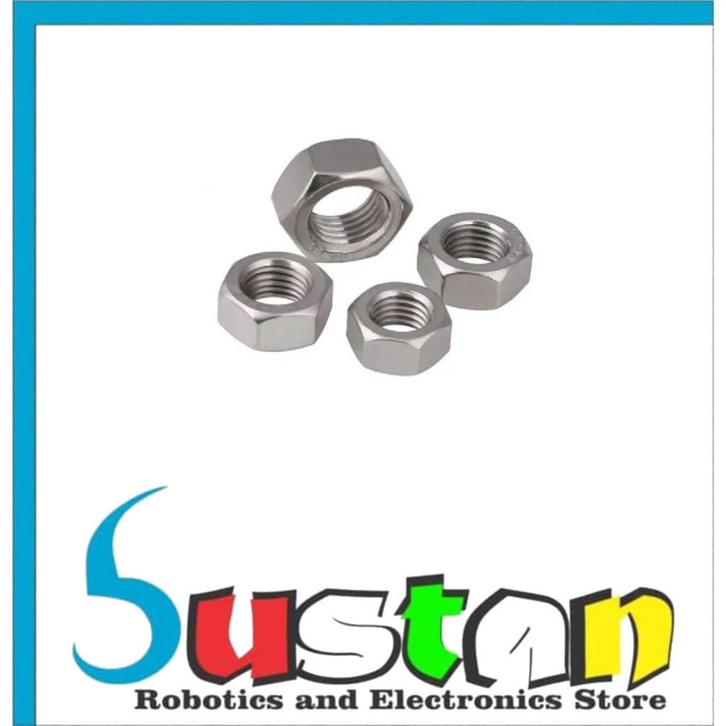 Jual MUR M3 STAINLESS STEEL SS304 304 HEXAGON NUT 3MM FOR SCREW BAUT ...