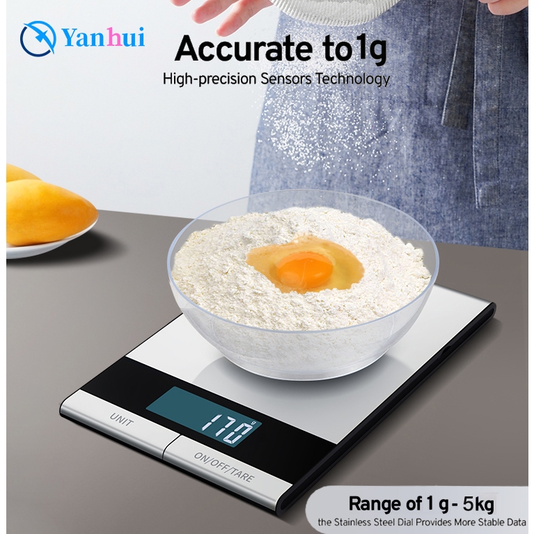 Jual Timbangan dapur digital USB 1g/5Kg Waterproof Akurat Timbangan ...