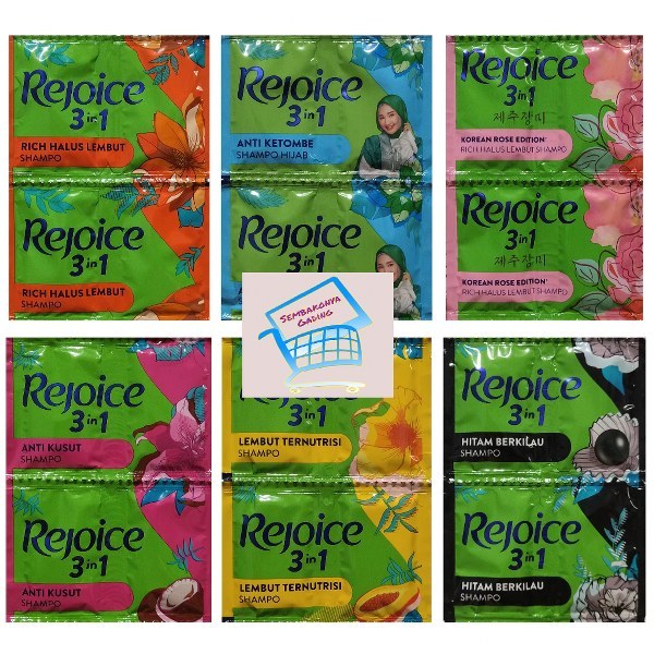 Jual SAMPO REJOICE SACHET / 1 RENCENG ISI 12 / 10ML | Shopee Indonesia