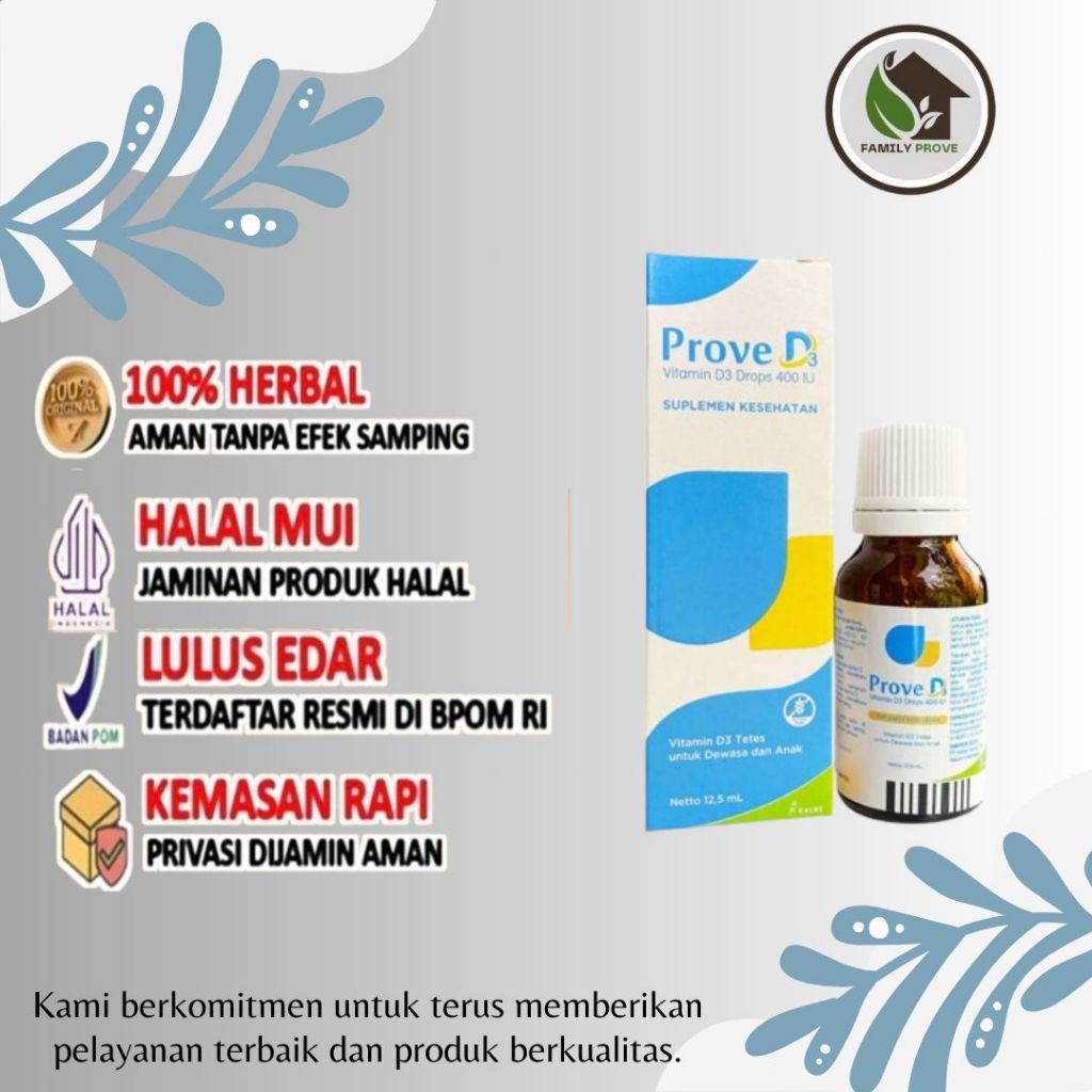 Jual TERBAIK - Prove D3 Drop - Vitamin D3 Dalam Bentuk Sediaan Tetes ...